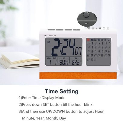 Wholesale Table Time Clock Large Screen Display Desktop Electronic Digital Desk Calendar