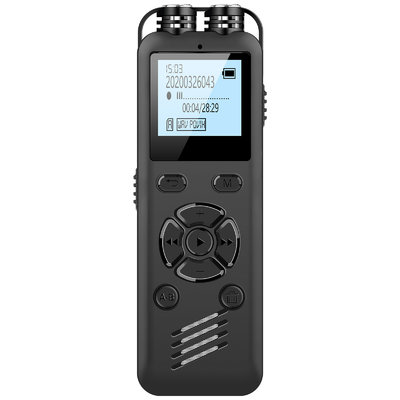 Factory Supply Digital Voice Recorder 2 Microphones Audio Sound Dictaphone for Meeting