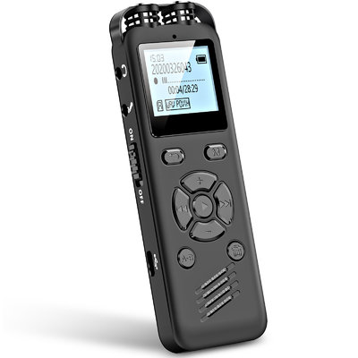 Factory Supply Digital Voice Recorder 2 Microphones Audio Sound Dictaphone for Meeting