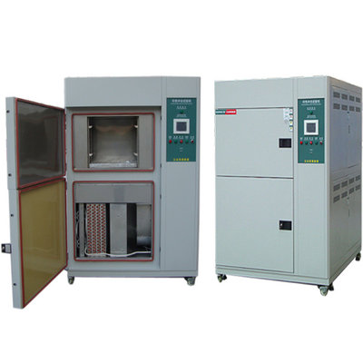2 Zones Environmental Test Chamber , Climatic Temperature Thermal Shock Test Chamber Basket Type