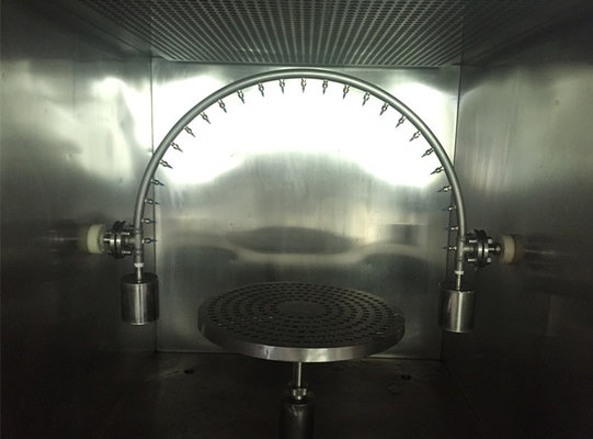 1.6L/min Spray IEC60529 304# Stainless Ssteel Splash Water Test Chamber , Auto Parts Testing Machine