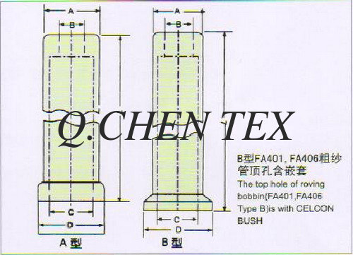 ABS Textile Machine Parts For Simplex Bobbin Textile Machine BOX16E