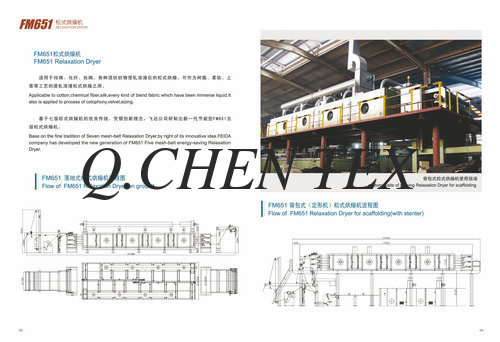 Oven Dryer Fabric Textile Dyeing Machinery With High Temperature
