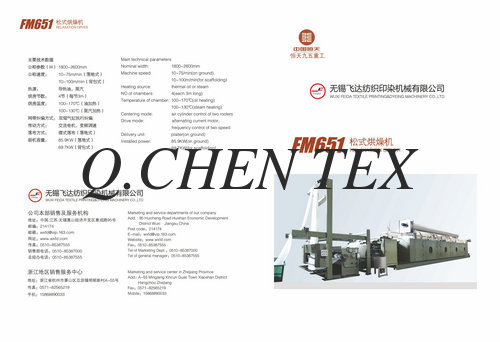 Oven Dryer Fabric Textile Dyeing Machinery With High Temperature
