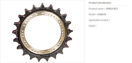 Excavator Sprocket Drive Sprocket Rim, Sprocket Segment Excavator Spare Parts OEM