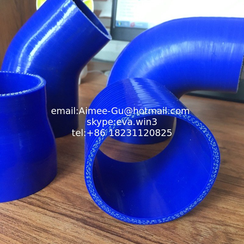 Silicone Hose reinforce Straight/Reducer Coupler/45&90Elbow/Vaccume Hose ID:8mm-127mm