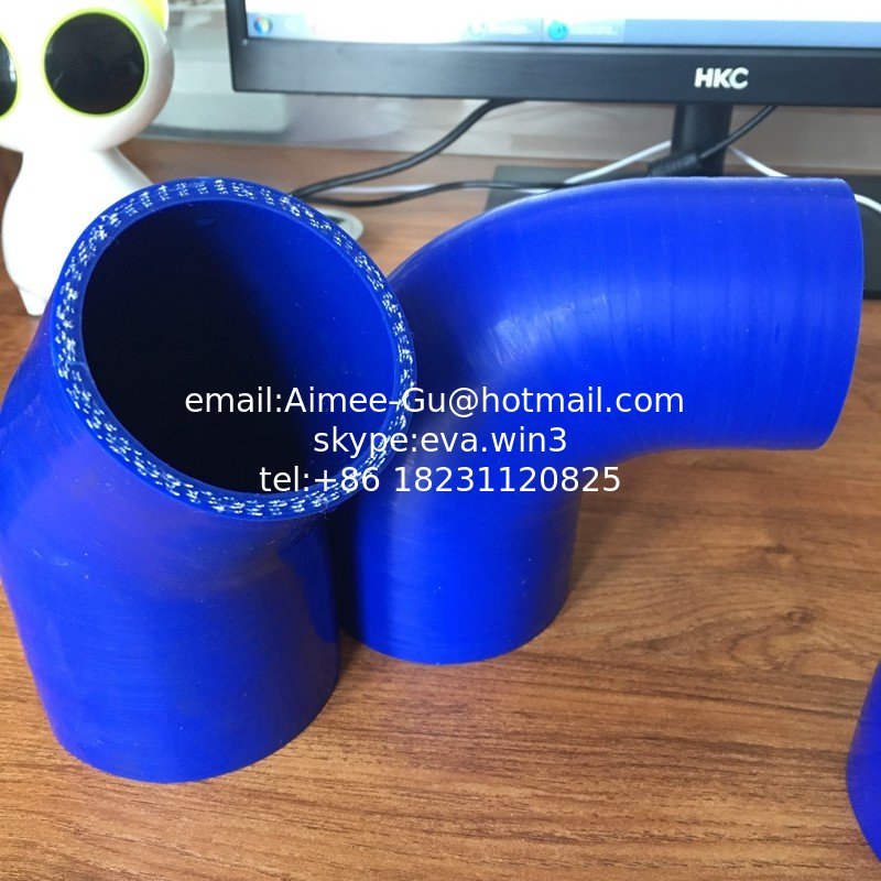 high pressure resistant flexible 30 /90/135   degree elbow reducer silicone hose 2 inch rubber hose clear radiator hose