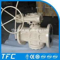 pressure balance metal seated flange end plug valve