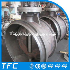 BW high temperature butt welding butterfly valve