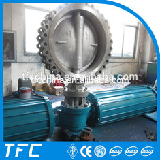 gear operated 10 inch CS butterfly valve WCB