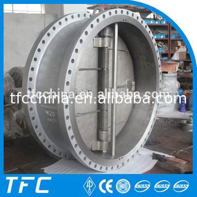 API594 carbon steel double flange dual plate check valve