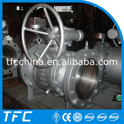trunnion mounted 3pc forged steel ball valve
