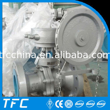 china wheel operated reduced bore floating ball vlave