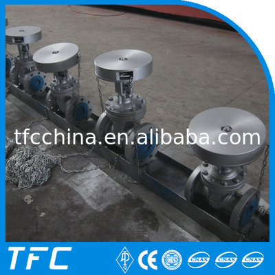 chain wheel operator flexible wedge gate valve