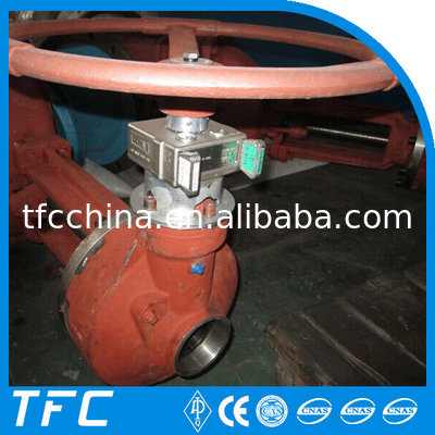 mechanical manual gear operated gate valve with interlock