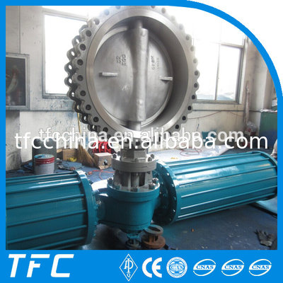 gear operated 10 inch CS butterfly valve WCB