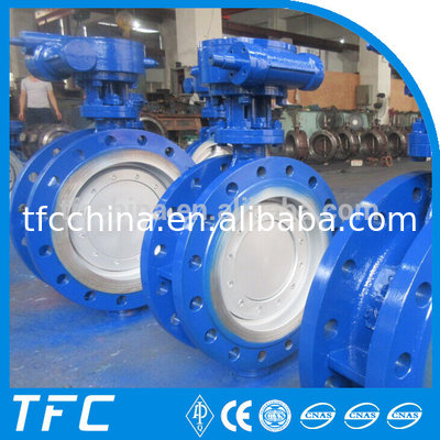 gear operated 10 inch CS butterfly valve WCB
