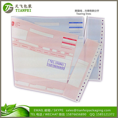 (customized)322*216mm 8.5" special size 4 plies color paper Electronics company purchase order
