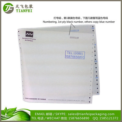 (customized) 210*101.6mm 4 ply thick color paper red numberintg Jewelry quality guarantee list