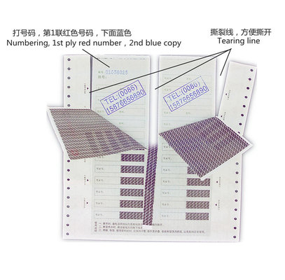 (Customized) 241*254mm 10" red serial number bank password security envelope
