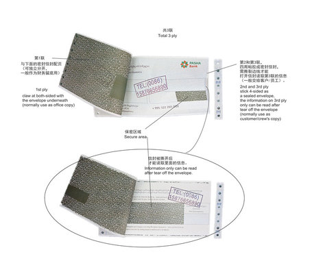 (Customized) 6.5" *11"/3 there plies foreign bank credit card letter