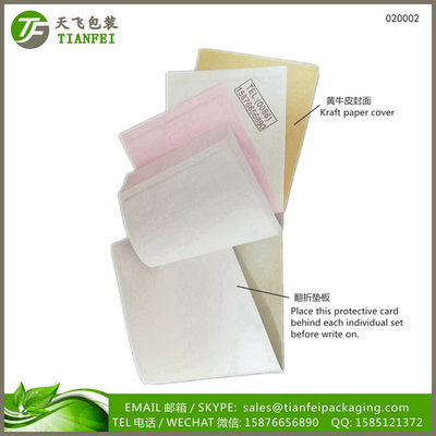 (PHOTOS) 140x230mm kraft paper cover folded carboard Customer satisfaction questionnaire book