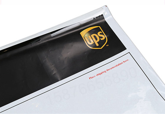 (PHOTOS) Customized black poly mailers express UPS colored bag