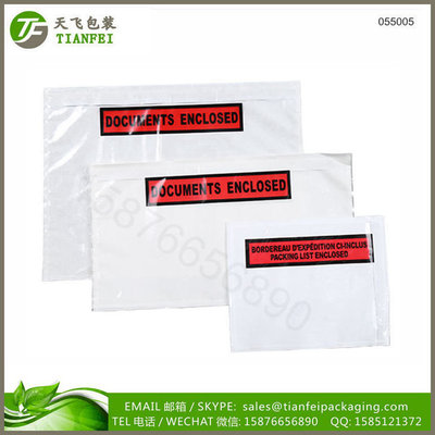 (FREE DESIGN) Customized Printed invoice enclosed Packing List Envelope