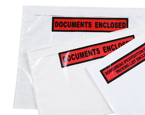 (FREE DESIGN) Customized Printed invoice enclosed Packing List Envelope