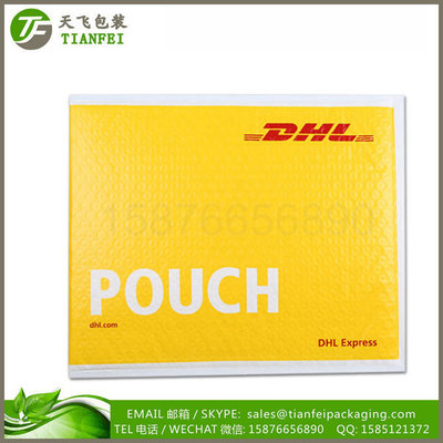(FREE DESIGN) Custom design bubble envelope widely use waterproof yellow kraft bubble mailer envelope