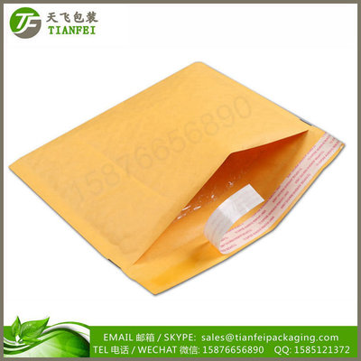 (FREE DESIGN)Copper-printing Customized Kraft Envelope Mailing Bag Bubble Mailer Cushioned Jiffy Envelope