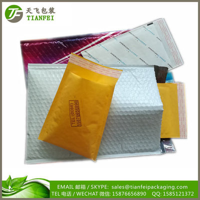 (FREE DESIGN)Copper-printing Customized Kraft Envelope Mailing Bag Bubble Mailer Cushioned Jiffy Envelope