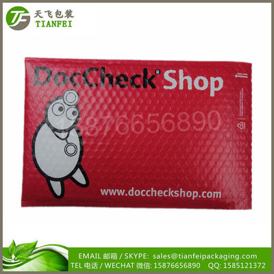 (FREE DESIGN)Wholesale Shipping Envelope Padded Foil Waterproof Copper Metallic Poly Bubble Mailer