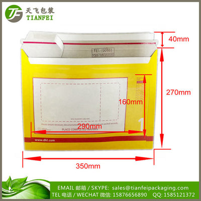 (FREE DESIGN) 330x245mm Customized printed Rigid express Cardboard Envelopes for mailer