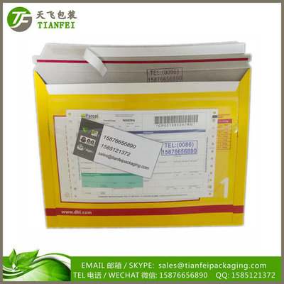 (FREE DESIGN) 350x270mm DHL Packing List Envelope, Paper Courier Bags, Mailing Bag