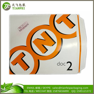 (FREE DESIGN) 305x340mm kraft cardboard mailing bag express shipping envelope with custom logo and pouch