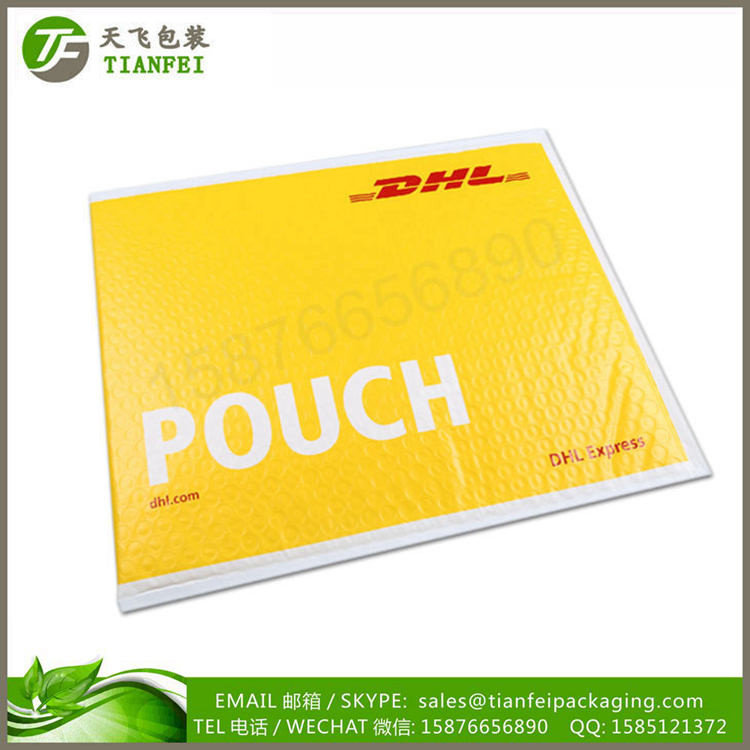 (FREE DESIGN) Custom design bubble envelope widely use waterproof yellow kraft bubble mailer envelope