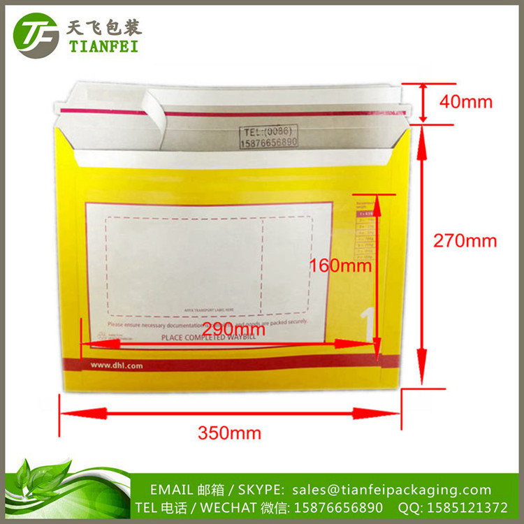 (FREE DESIGN) 350x270mm DHL Packing List Envelope, Paper Courier Bags, Mailing Bag