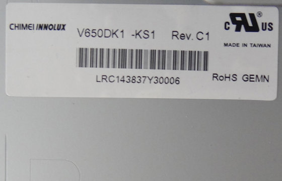 CMO 65" Industrial TFT LCD Panels 5000:01:00 3840x2160 V650DK1-LS1