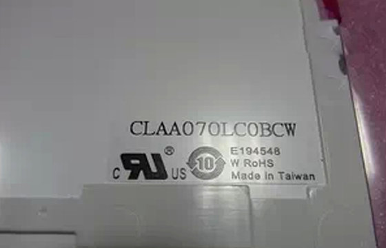 CLAA070LC0BCW CPT LCD Panel 220nits LVDS Interface 20ms Response Time
