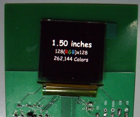 High brightness oled monochrome display 8bit Parallel Data with MPU