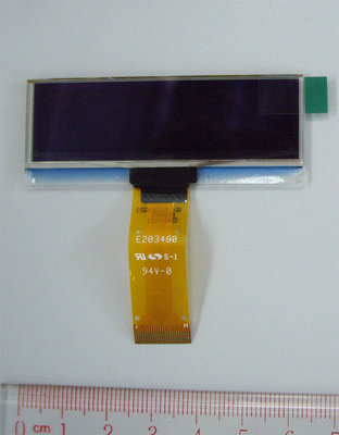 Small transparent OLED panel 128 × 32 resolution , Transmissive lcd panel