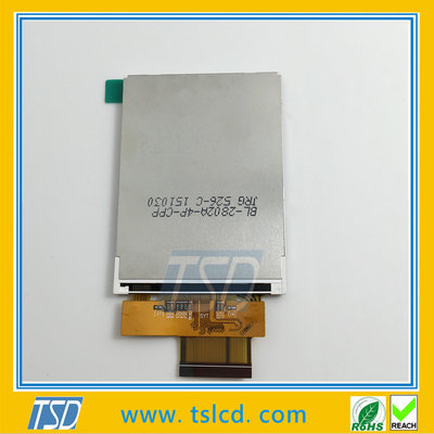 Best price 2.8 inch 240x320 TFT LCD module  ZIF FPC connector with touch screen