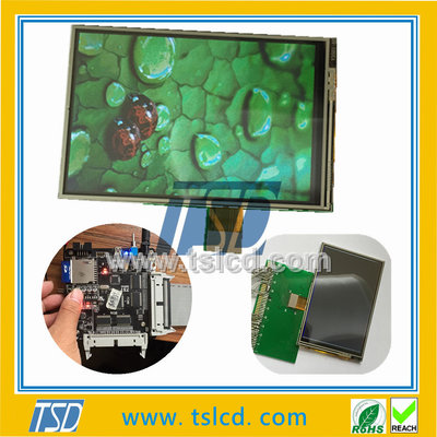 Resistive touch panel 320x480 3.5 inch TFT panel lcd display module with wide temperature