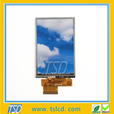 TST35HV15AR 3.5inch 320x480  LCD ZIP FPC connector  TFT LCD display panel with RTP