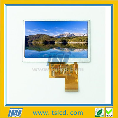 Hot selling 4.3'' inch 480x272 WQVGA  tft lcd display panel with without touch panel