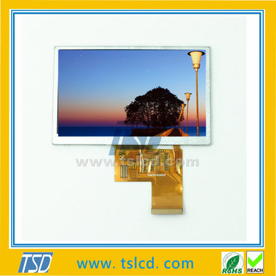 Hot selling 4.3'' inch 480x272 WQVGA  tft lcd display panel with without touch panel