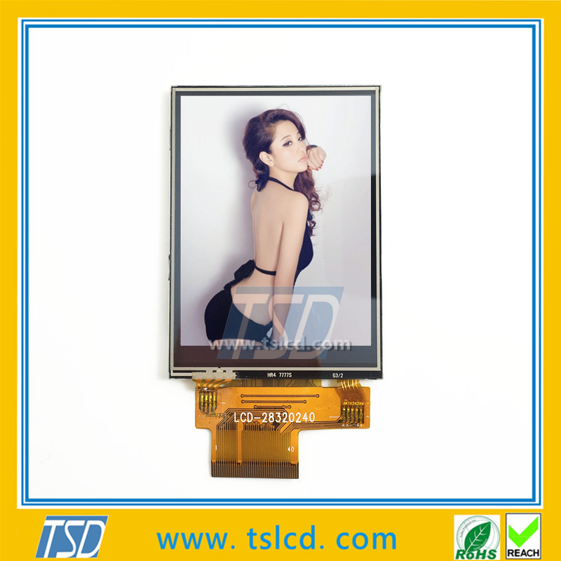 2.8 inch QVGA 240x320 TFT LCD display module with resistive touch screen 4wires