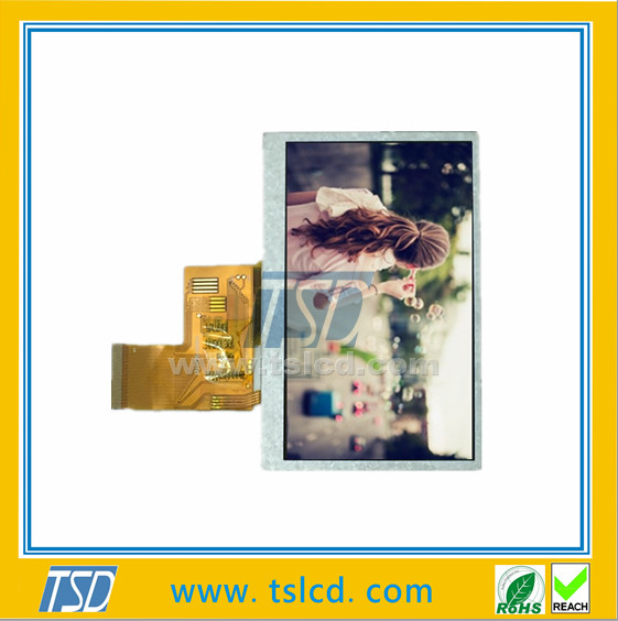 Hot selling 4.3'' inch 480x272 WQVGA  tft lcd display panel with without touch panel