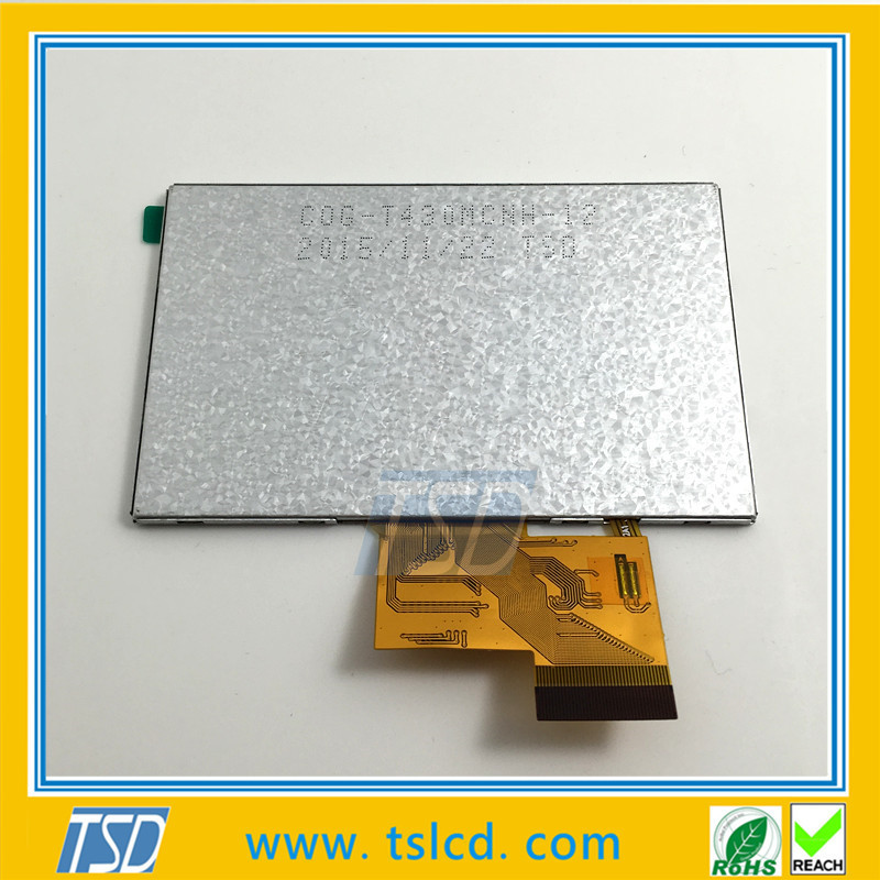 TSD LCD 4.3'' inch 480X272 tft LCD display module with capacitive touch panel with ZIF FPC
